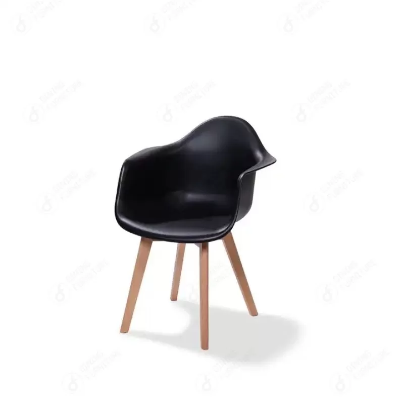 Short Wooden Legs Plastic Armchairs DC-P02G China-Hebei Dining ...